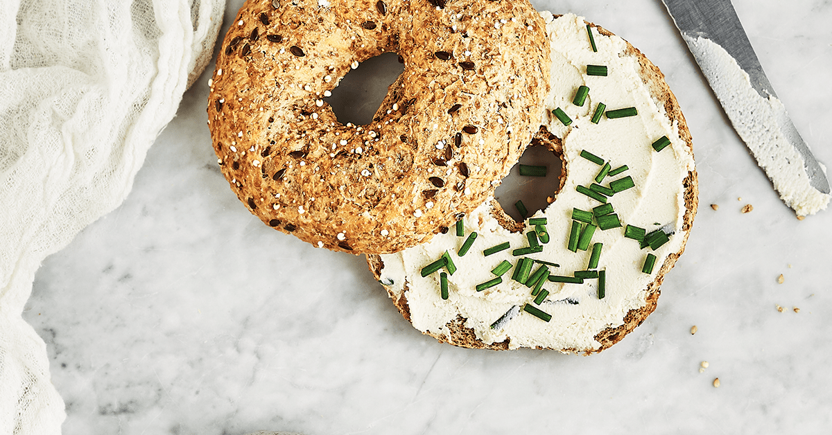 Recept vegan roomkaas op basis van tofu met verse bieslook